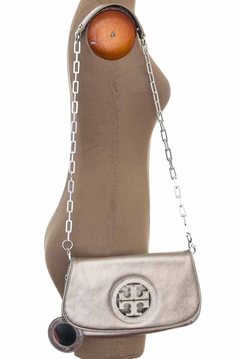 Cartera / Bolso / Monedero Cartera color Plateado - Tory Burch ...