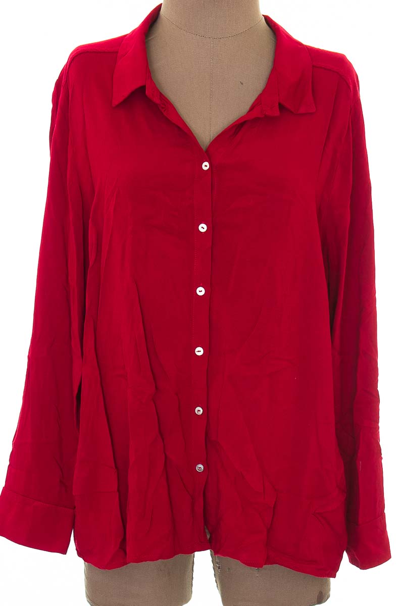 Blusa color Vinotinto - Plica | Closeando