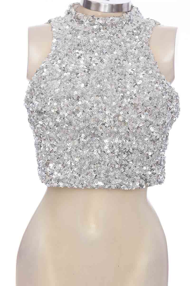 Top / Camiseta color Plateado - Santa María | Closeando