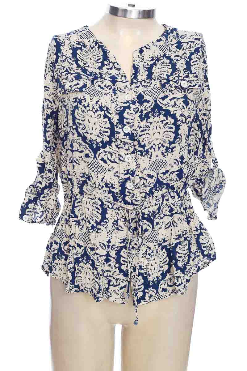 Blusa color Azul - Camel | Closeando
